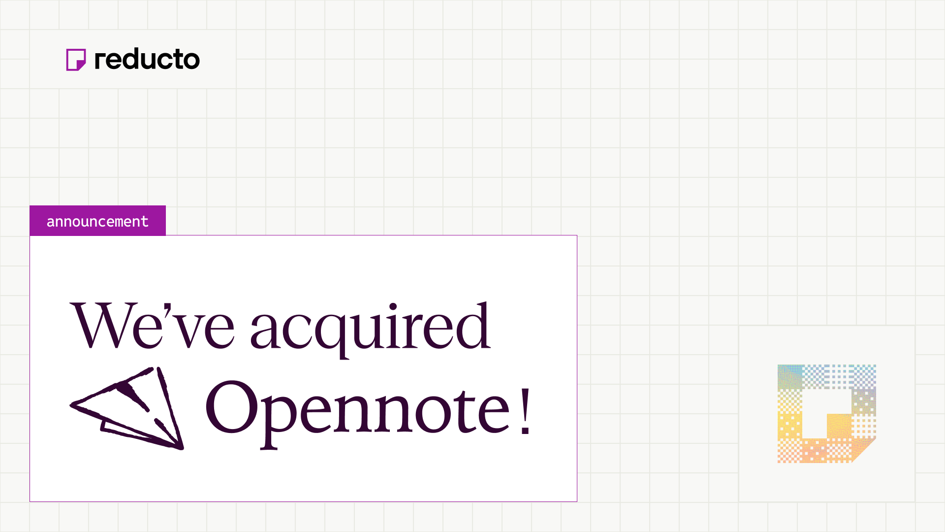 Reducto acquires Opennote | Reducto